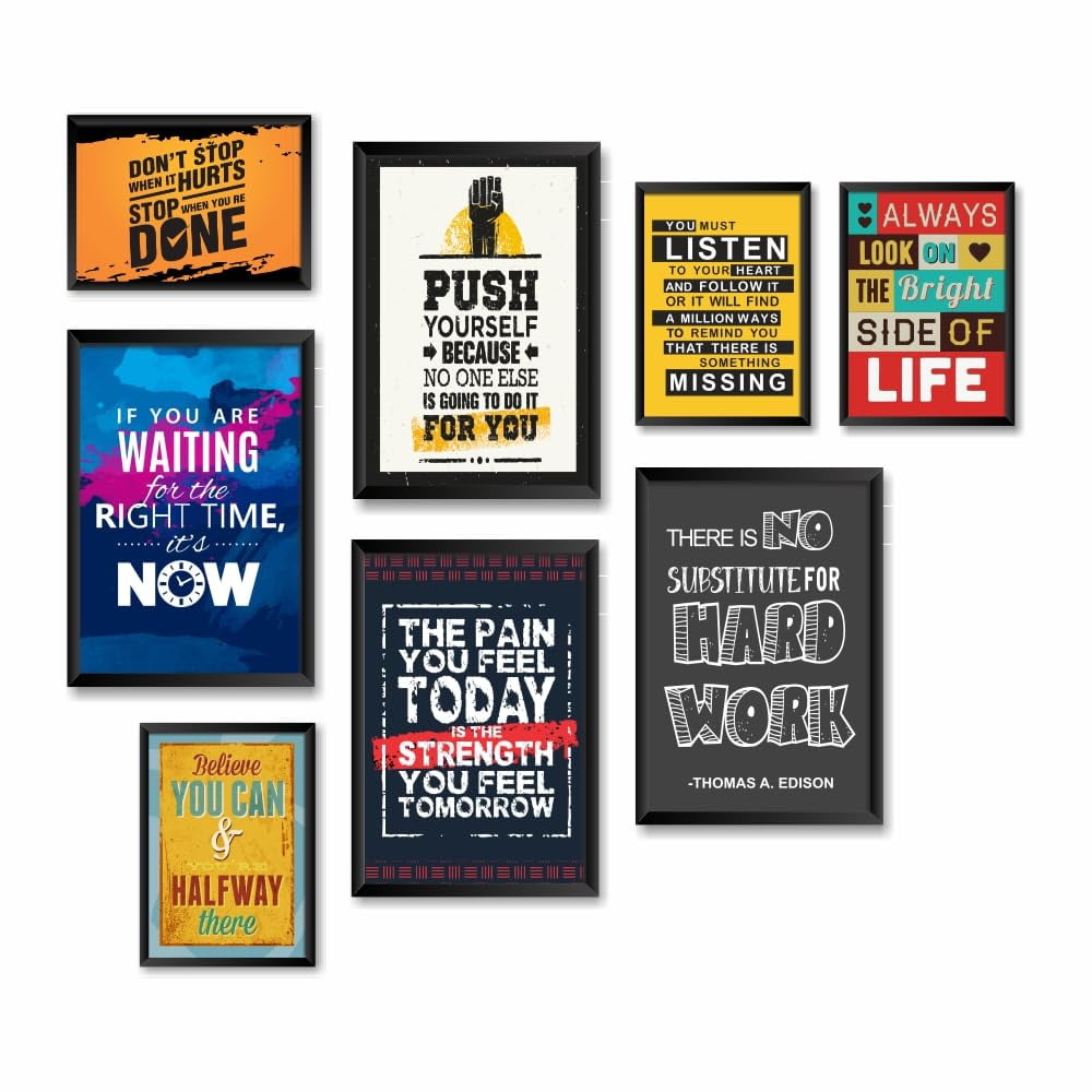 PRINTELLIGENT Quotes and Motivational Poster Photo frame 2 Sizes 9 x ...