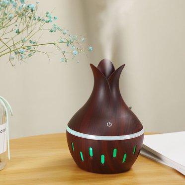 XEOVHV 300ml LED Essential Oil Diffuser Humidifier Aromatherapy Wood ...