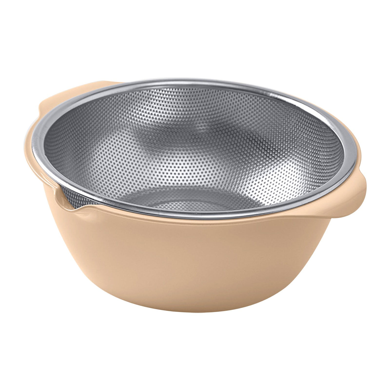 PRINxy 304 Stainless Steel Microporous Colander With Handle,Rice ...