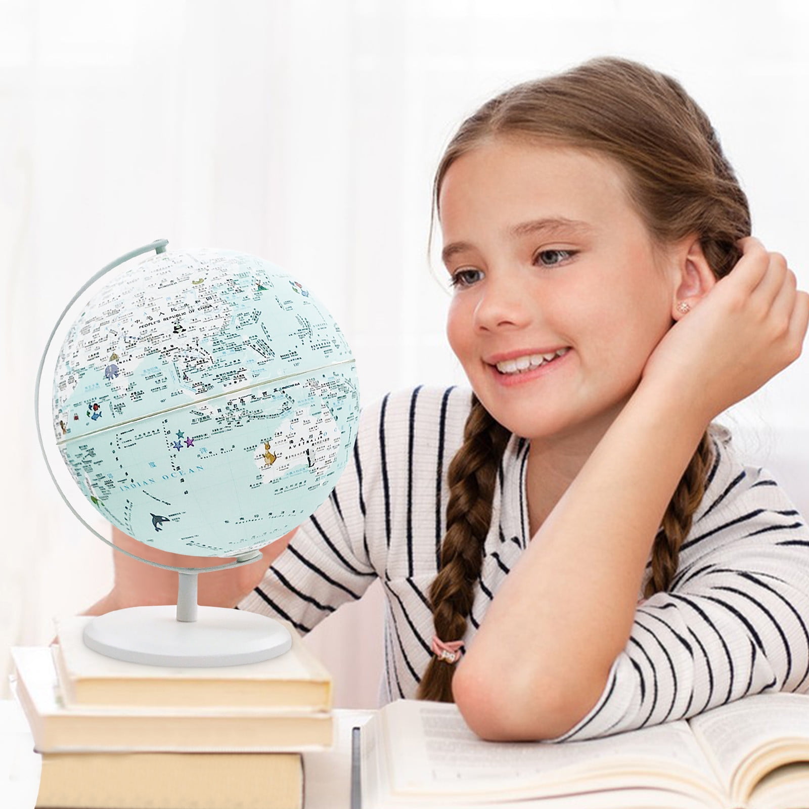 PRINxy 360° Rotating Earth,AR Light Earth,High Definition Earth ...