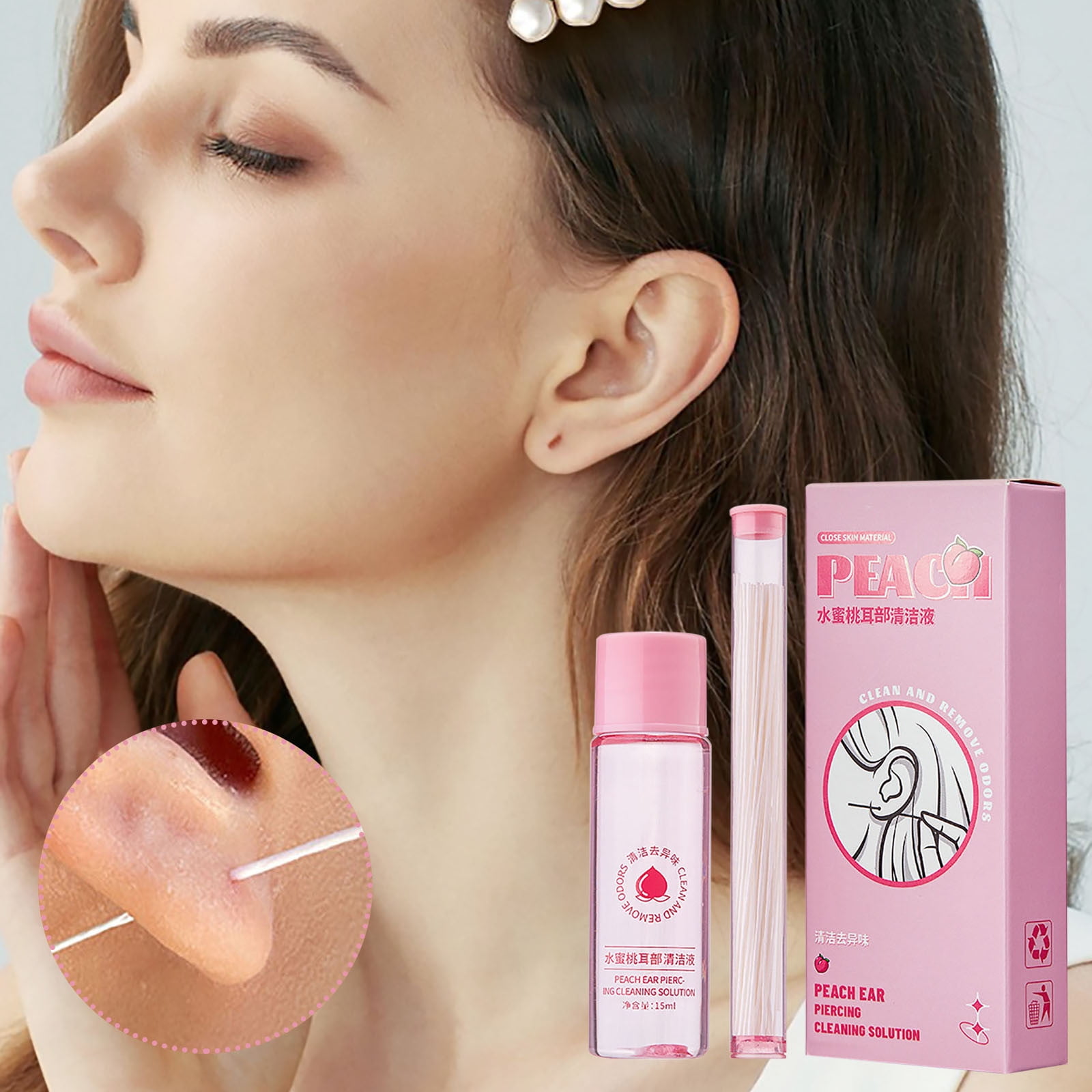 PRINxy Care Liquid Ear Ear Piercing Cleaning Line Prevents and Blockage ...