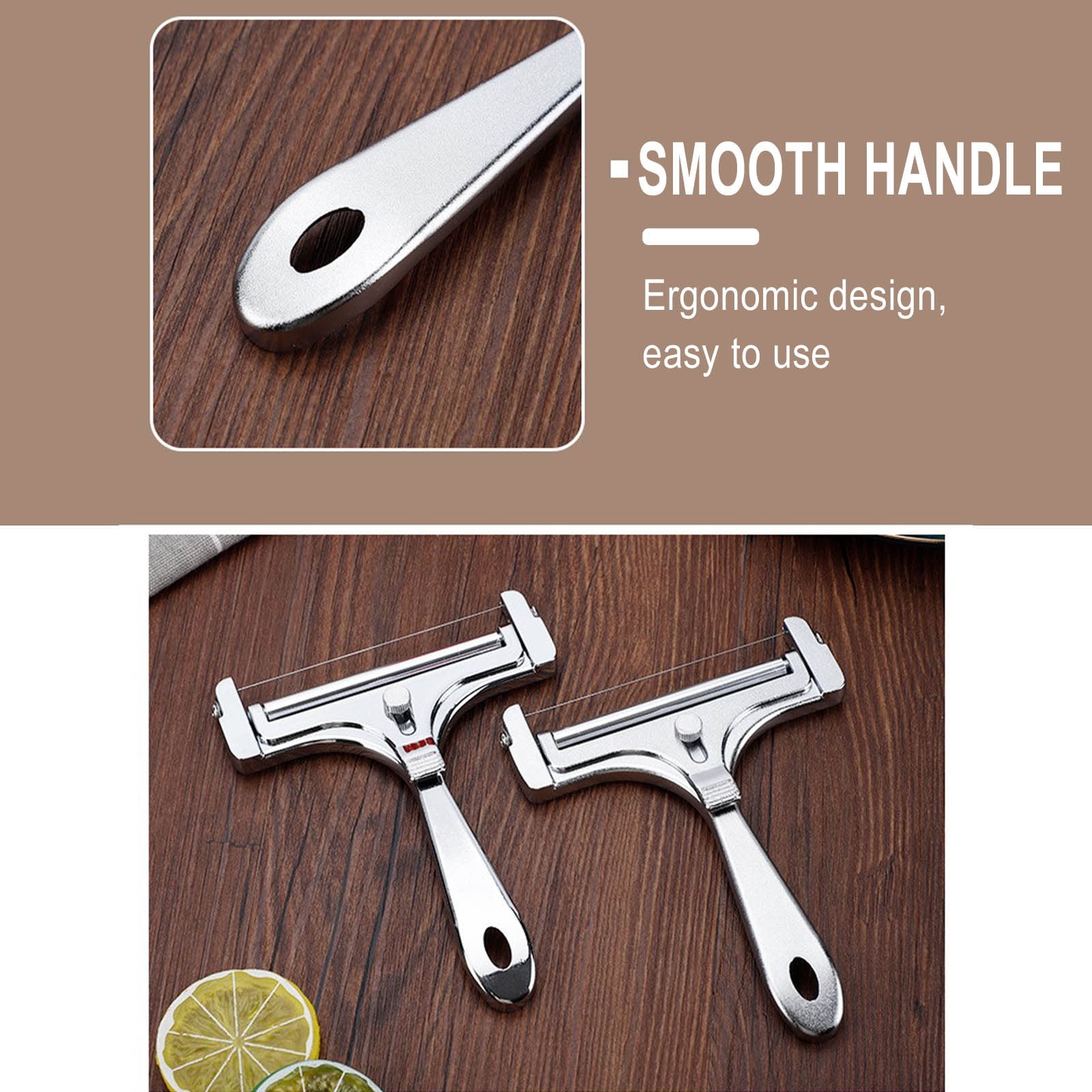 PRINxy Cheese Slicer With Adjustable Thickness-Wire Cheese Slicer For ...