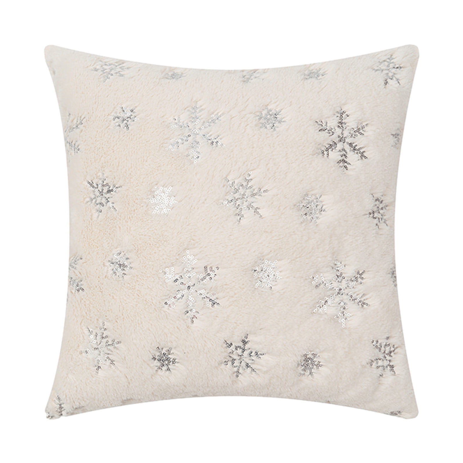 PRINxy Christmas Snowflake Pillow Set Sequins Embroidery Cushion Room ...