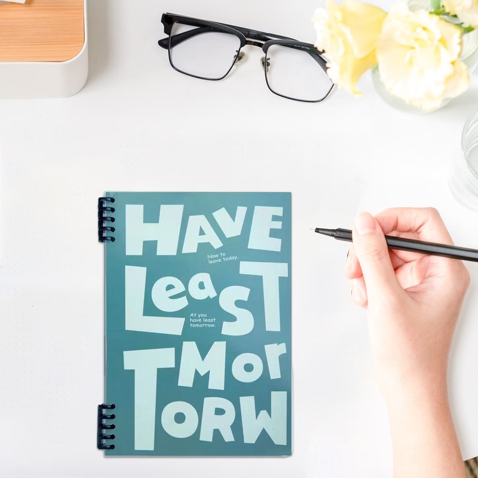 PRINxy Coil Notebook, 2 Pcs B5 Thick Plastic Hardcover Ruled 4 Color 60 ...