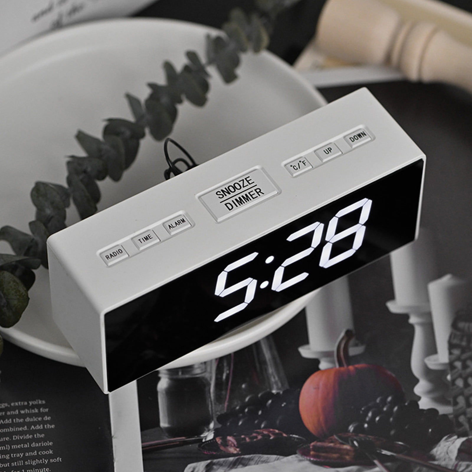 PRINxy Digital Clock Large Display, LED Electric Alarm Clocks Mirror ... PRINxy Digital Clock Large Display, LED Electric Alarm Clocks Mirror ...