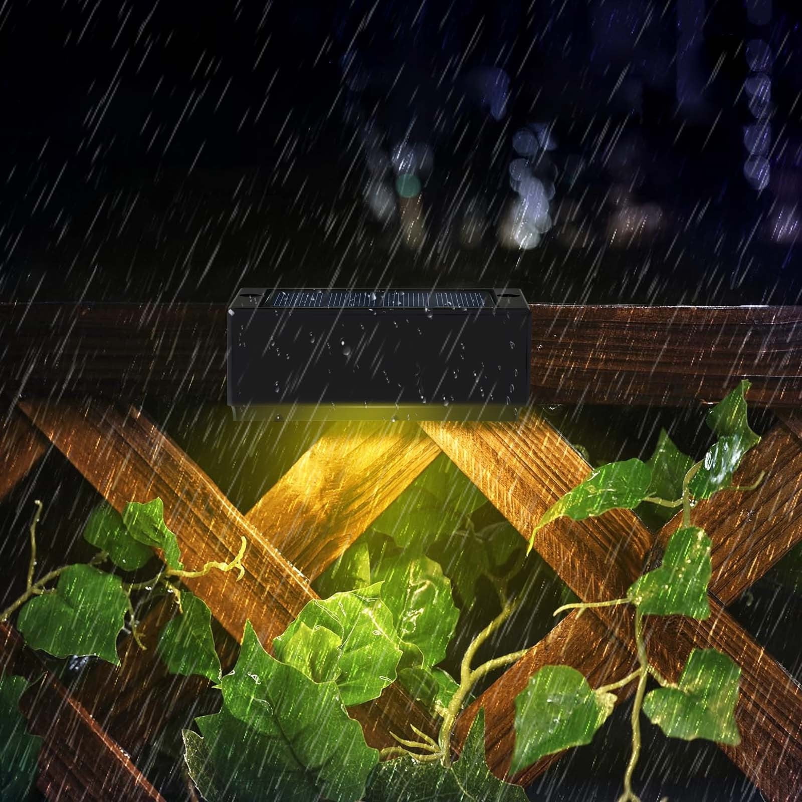 PRINxy Outdoor Solar 7-shaped Wall Lamp Corner Wall Lamp Fence Stair ...