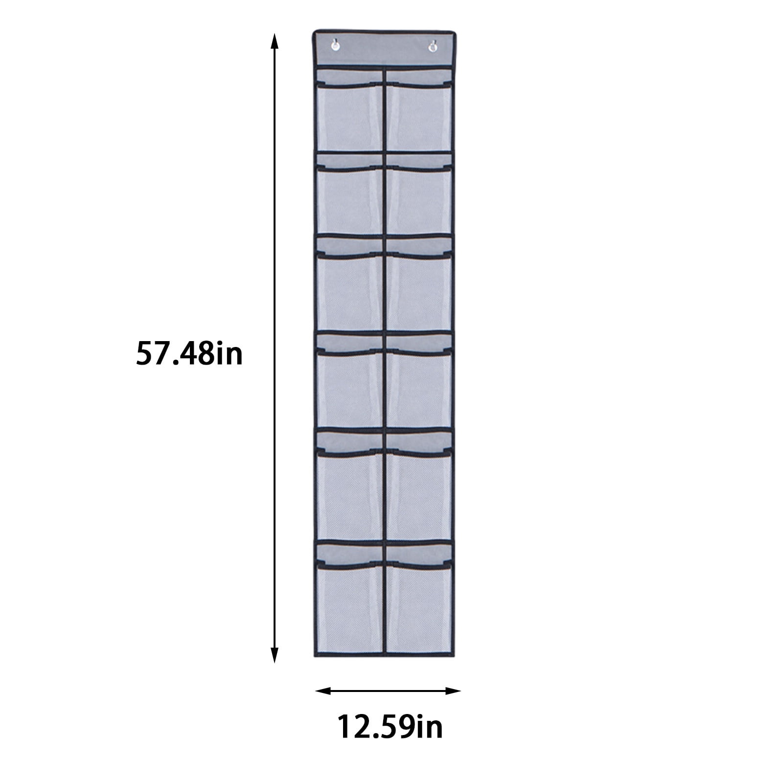 PRINxy Behind the Door Shoe Rack, 12 Large Mesh Pockets, Sturdy Hanging ...