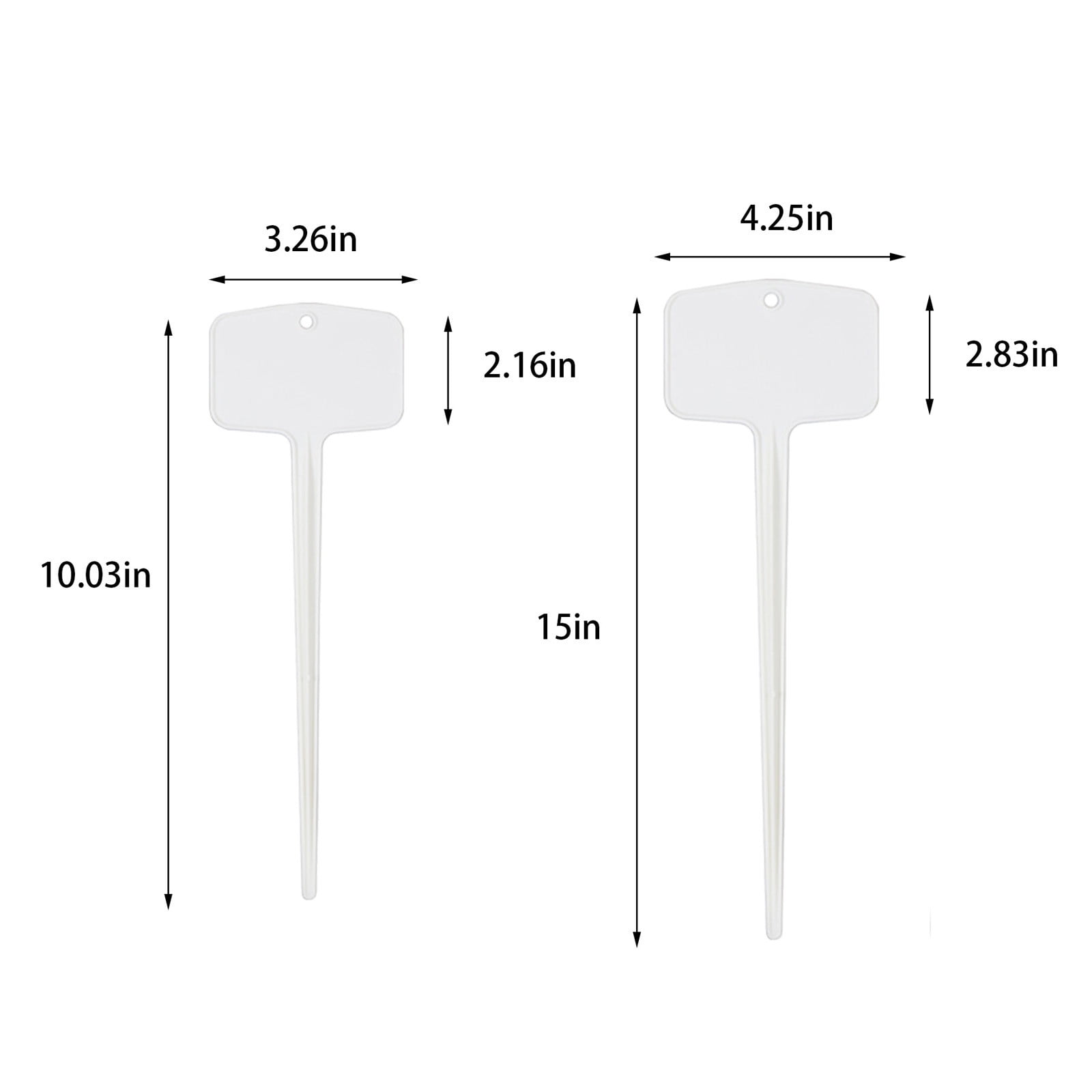 PRINxy Plastic Plant Labels,Waterproof Plant Tags,T-Type Plant Tags ...