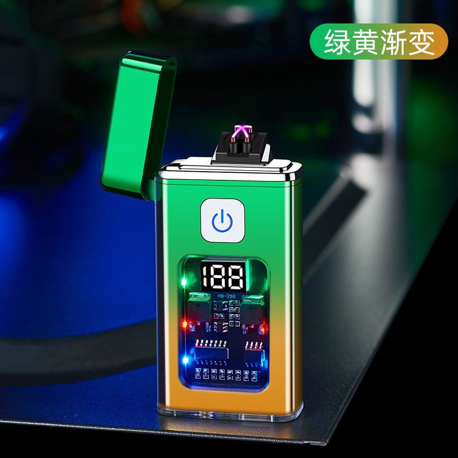 PRINxy Rechargeable Electric Lighters,Dual Arc Lighter,Transparent ...