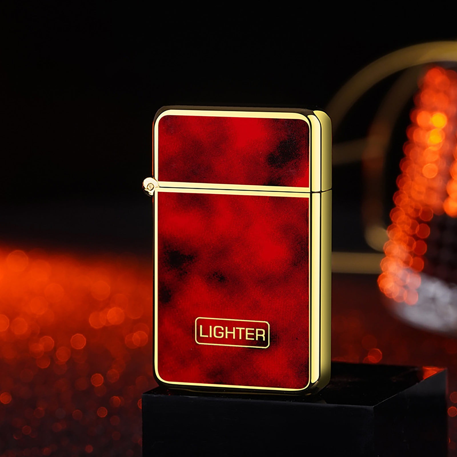 PRINxy Red Flame Lighter,Classic Luxury,Windproof Gas Flashlight ...