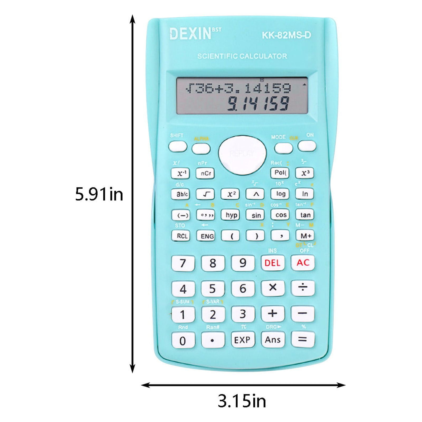 PRINxy Science Calculator 12 Digits Dual Line Display Multifunctional ...