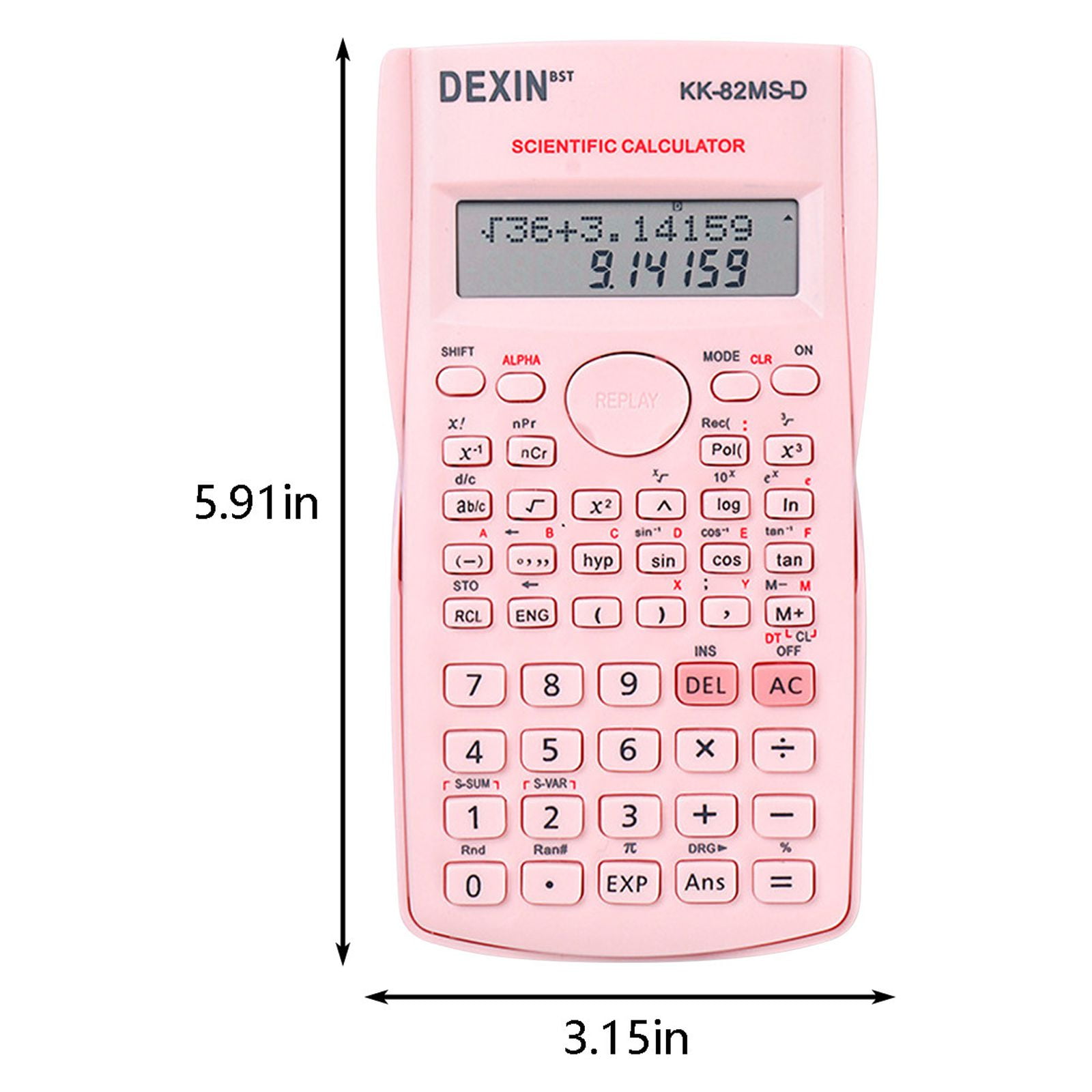 PRINxy Science Calculator 12 Digits Dual Line Display Multifunctional ...