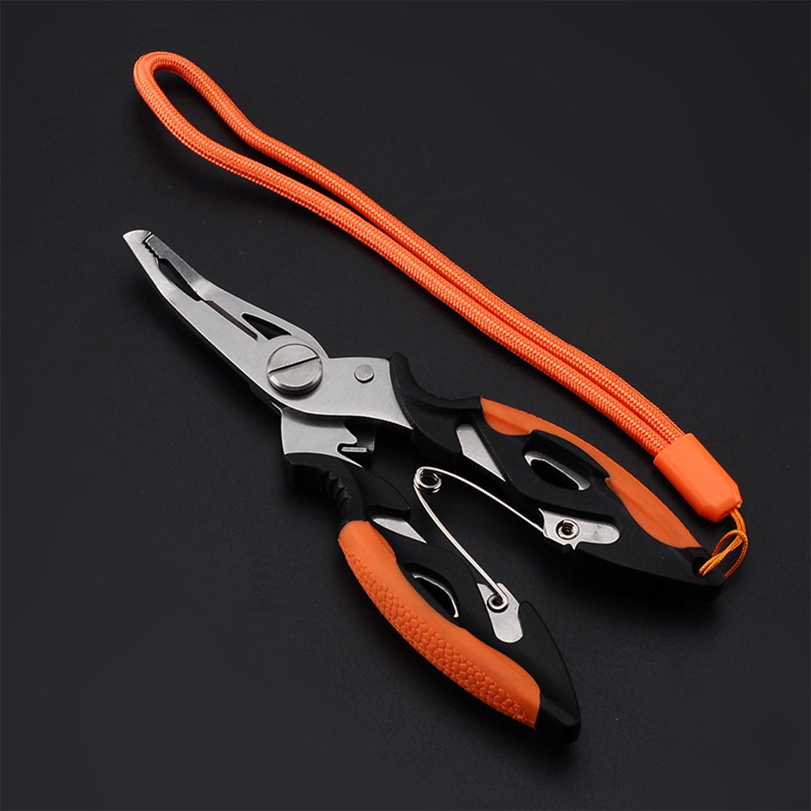 PRINxy Stainless Steel Fishing Pliers with Sheath, Hook Removers, Braid ...