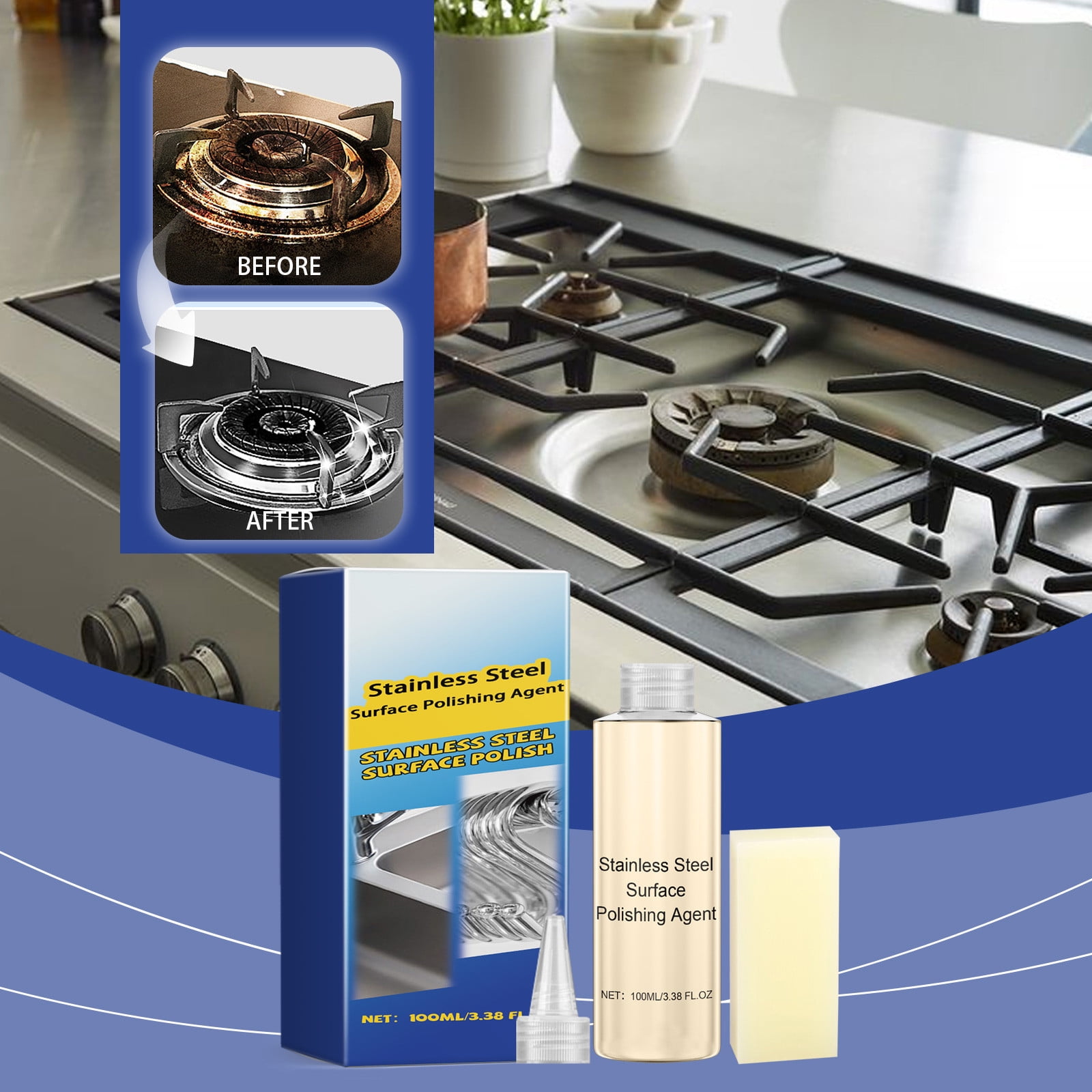 PRINxy Stainless Steel Polishing Agent for Cleaning Decontamination ...