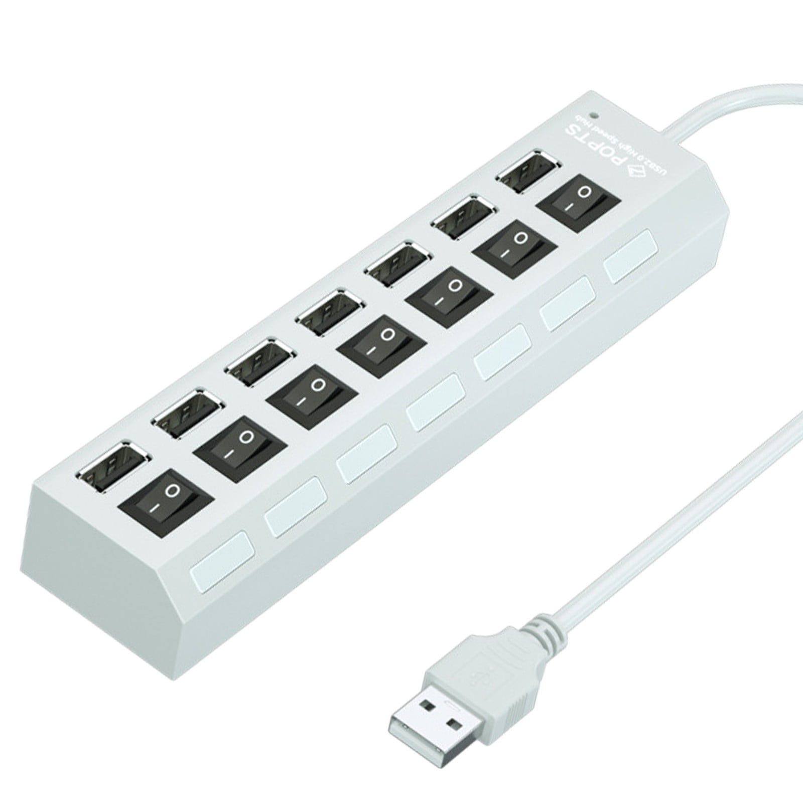 PRINxy USB HUB 2.0 7 Port Multiple Expander With Multi USB Splitter Hub ...