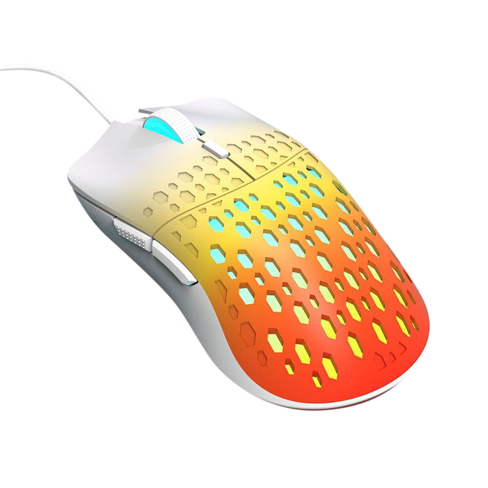 PRINxy Wired Gaming Mouse Colorful Light Hole Esports Lightweight Mouse ...