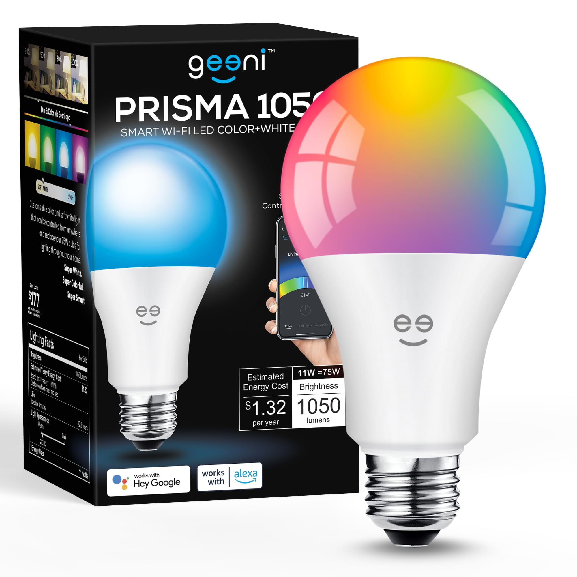 PRISMA 1050 Wi-Fi LED Light Bulb - Walmart.com