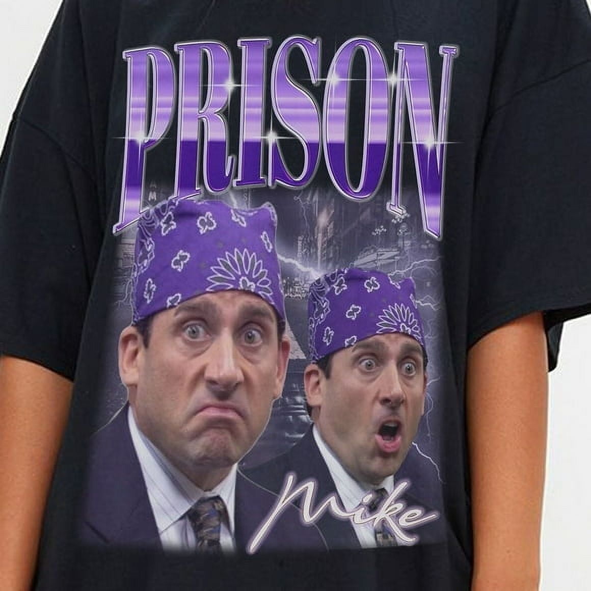 PRISON MIKE The Office Tv Series Shirt, Michael Scott Biatch, Steve ...