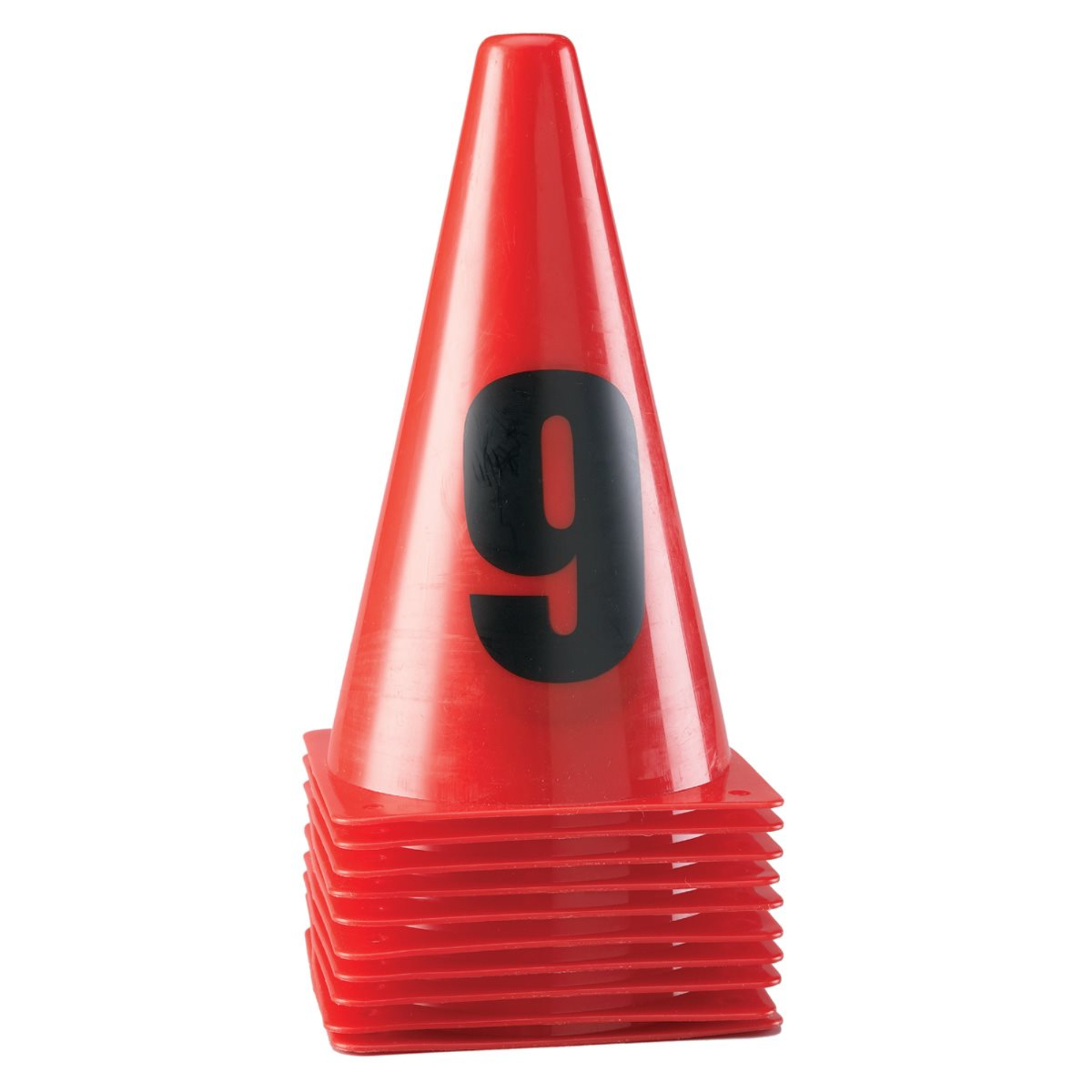 PRISP Numbered Sports Training Cones - 9 Inch Field Markers for Soccer ...