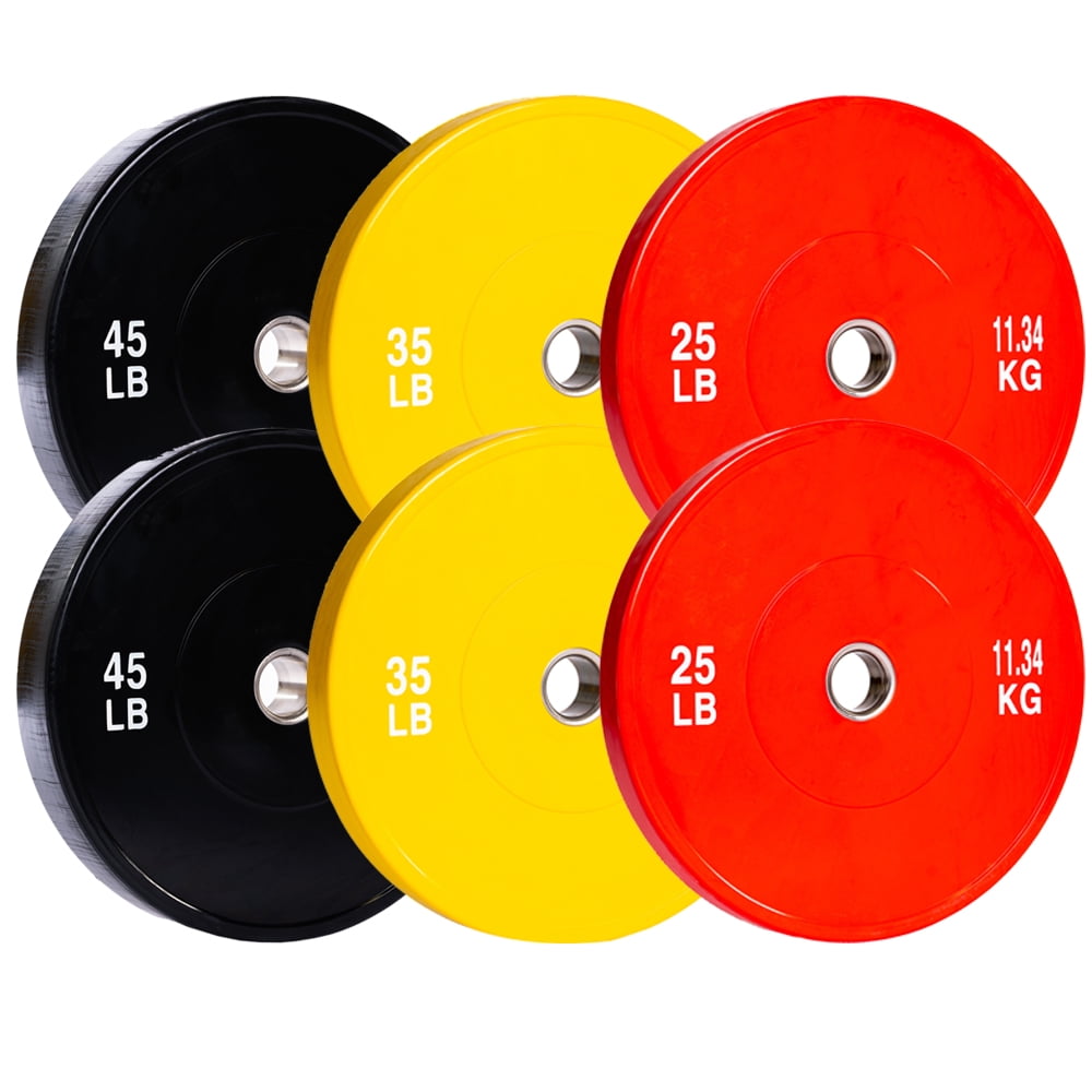 PRISP Olympic Bumper Weight Plate - Rubber Plate for 2 Inch Olympic ...