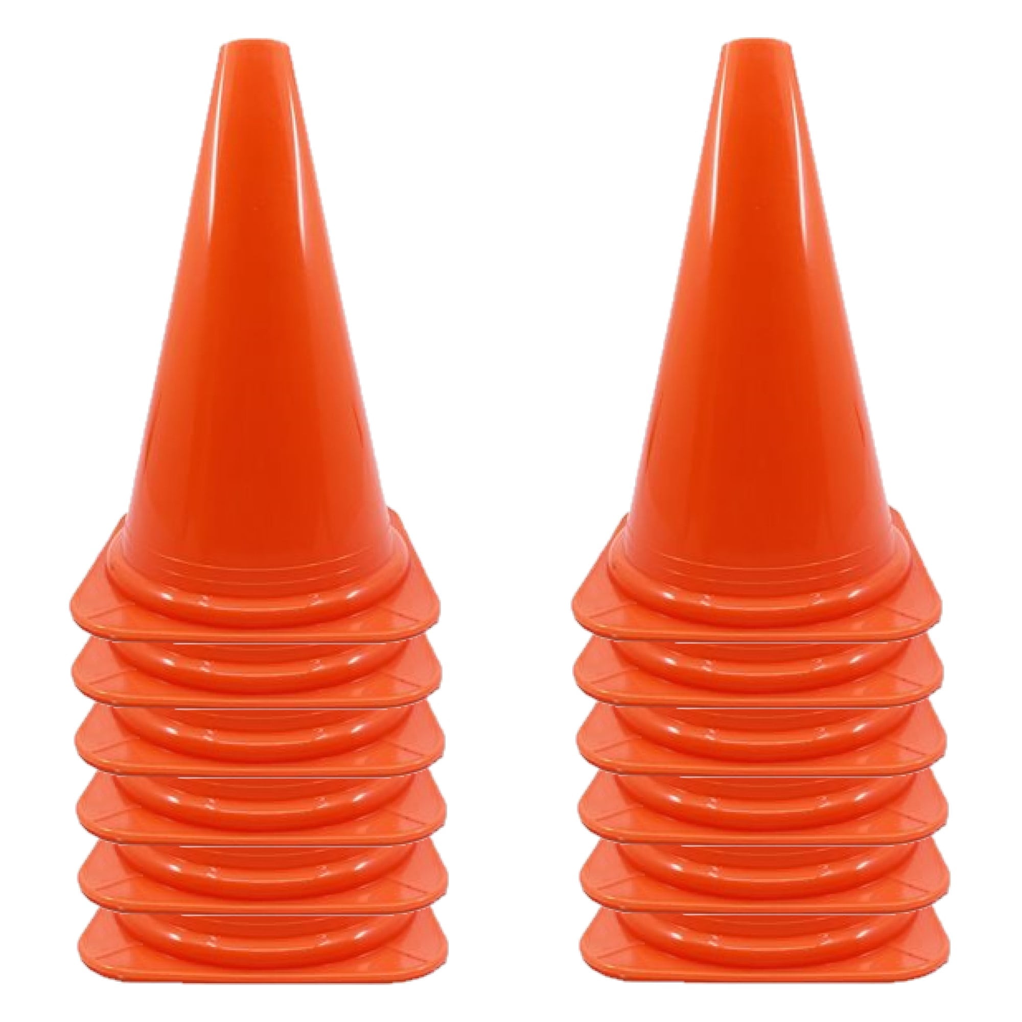 PRISP Vinyl Multi Purpose Cone - Light Indoor and Outdoor Marker, Set ...
