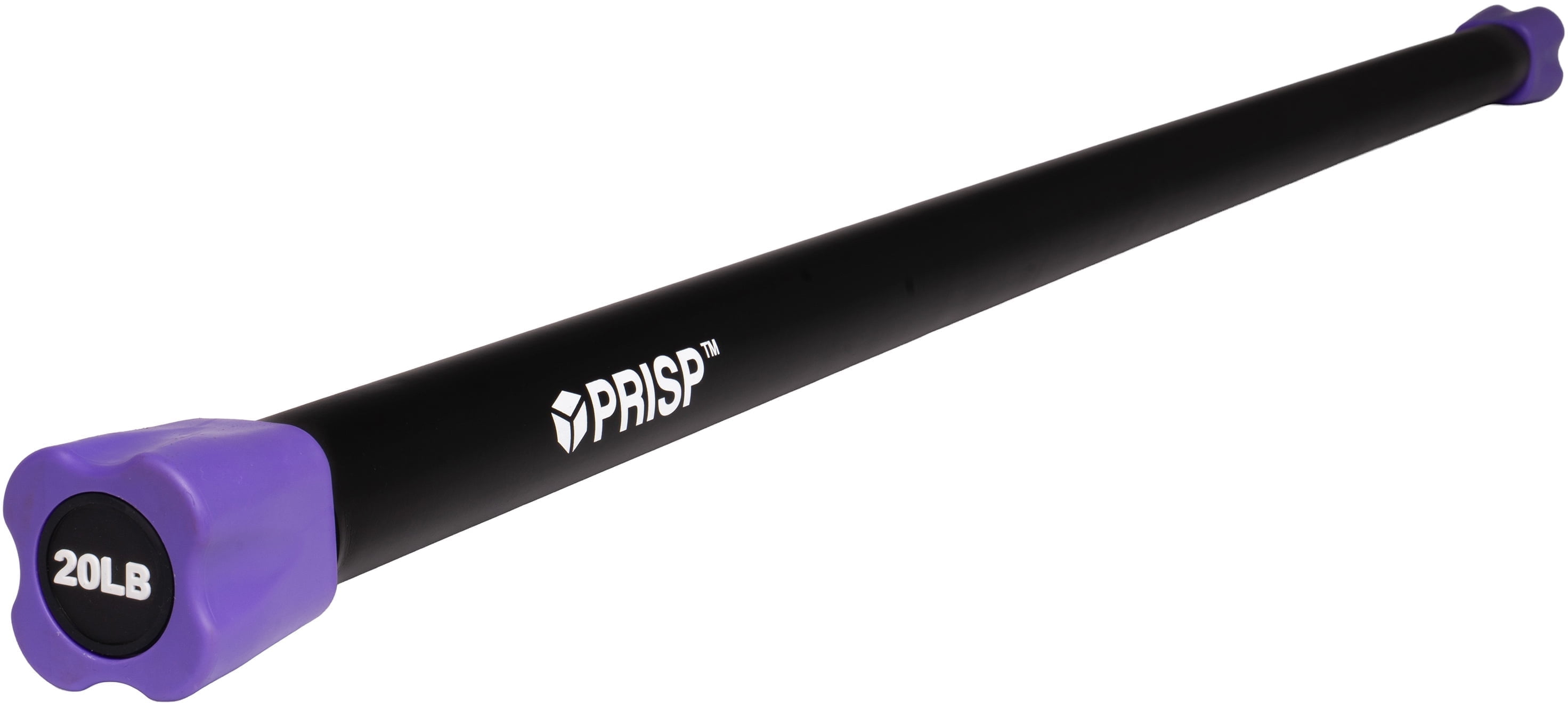 PRISP Weighted Exercise Workout Bar - Total Body Weight Bar for Home ...