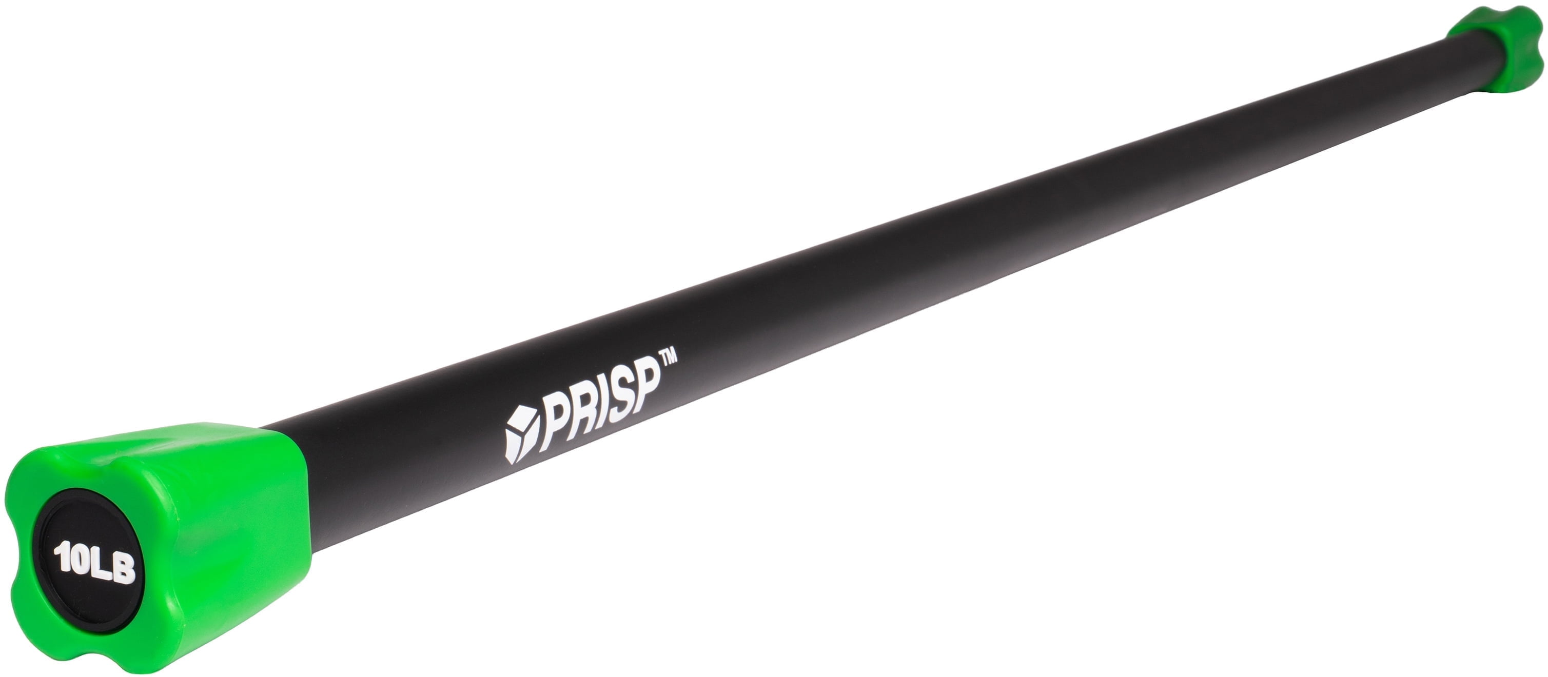 PRISP Weighted Exercise Workout Bar - Total Body Weight Bar for Home ...