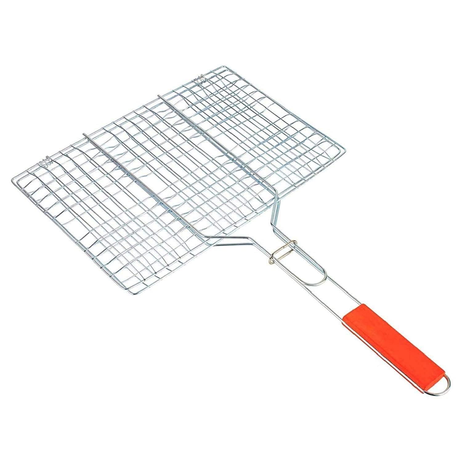 PRITAMA Barbecue Grilling Net Portable Stainless Steel Grill Net ...