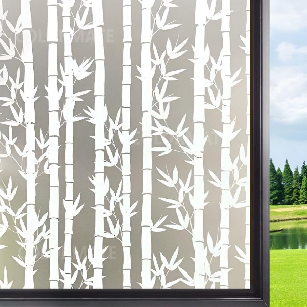 PRIVAC Vinyl Frosted Self Adhesive Stained Window Glass Film Stickers ...