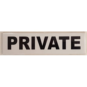 Private Entrance Sign