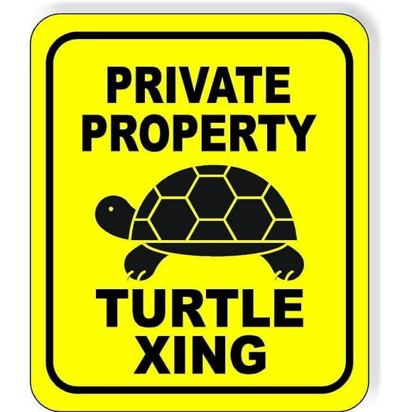 Turtle Crossing Sign