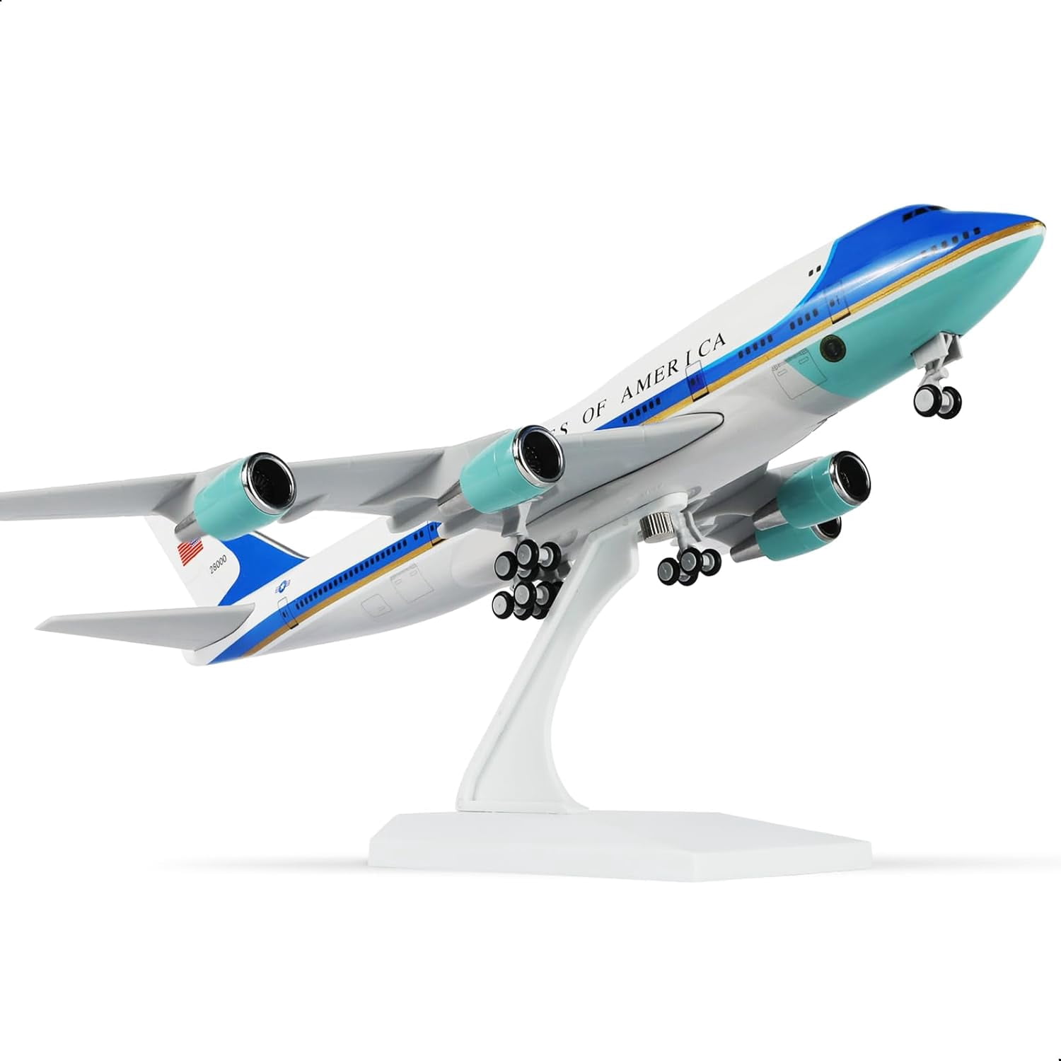 PRIYAL 1/240 United 747 Airplane Model Kit (30cm L) for Boeing 747 ...
