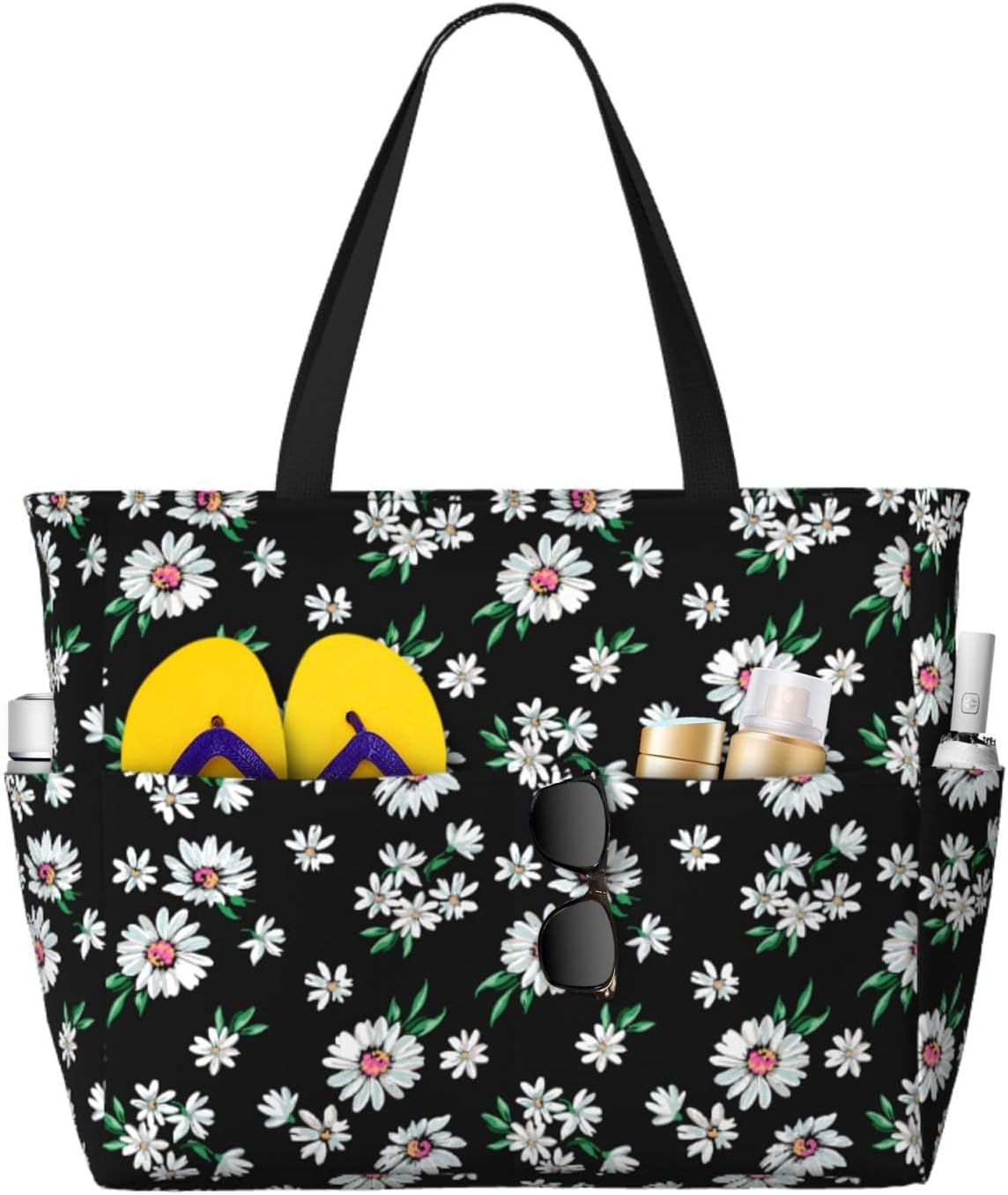 PRIYAL Beach Pool Bags Tote for Women Ladies Large Gym Tote Carry On ...