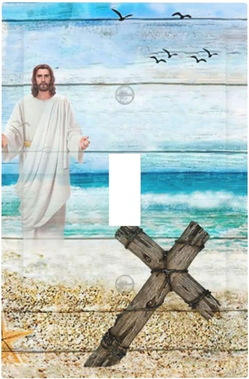 PRIYAL Christ Jesus Cross 1 Toggle Mid-size Light Switch Cover ...