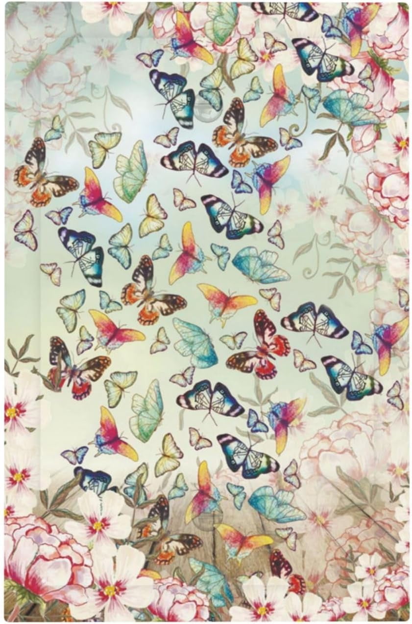 PRIYAL Colorful Butterfly Floral No Blank 1-Gang / 5 x 3 IN Light ...