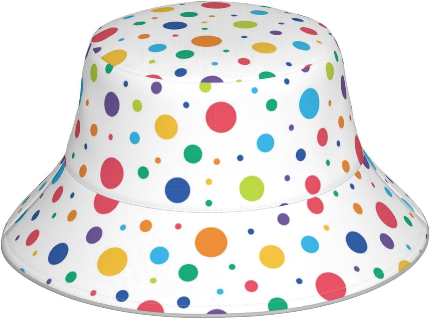 PRIYAL Colorful Dot Print Bucket Hats for Men Woman-Reversible Golf ...