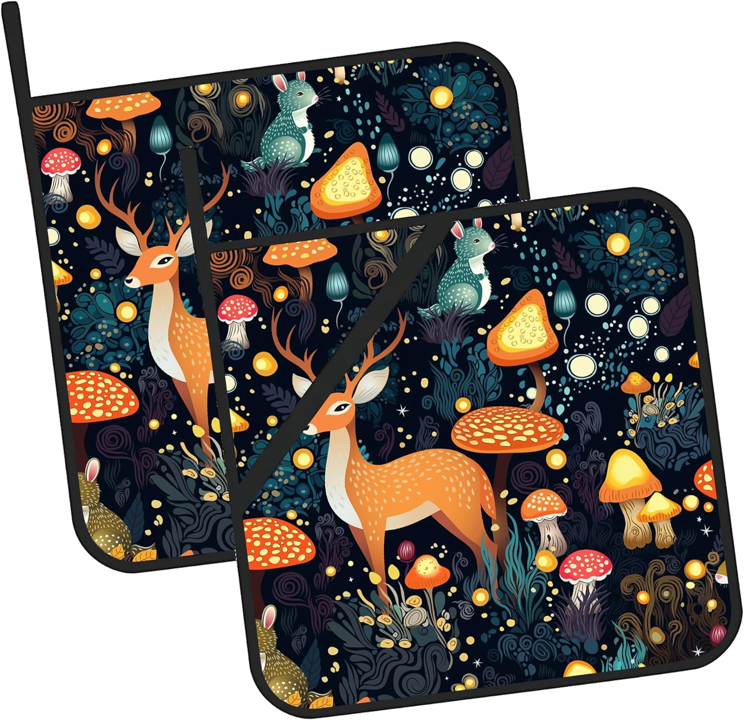 PRIYAL Lemon Fruits Pot Holders Set of 2 Heat Resistant & Non Slip ...