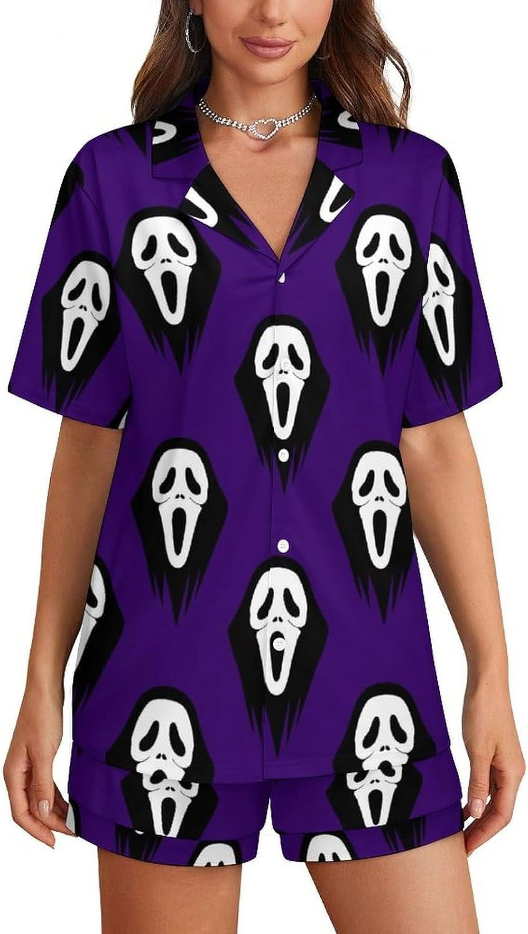 PRIYAL Lizards Colorful Geckos Women Pajama Set Short Sleeve Comfy Pjs Sets 2 Piece Lounge Set ...