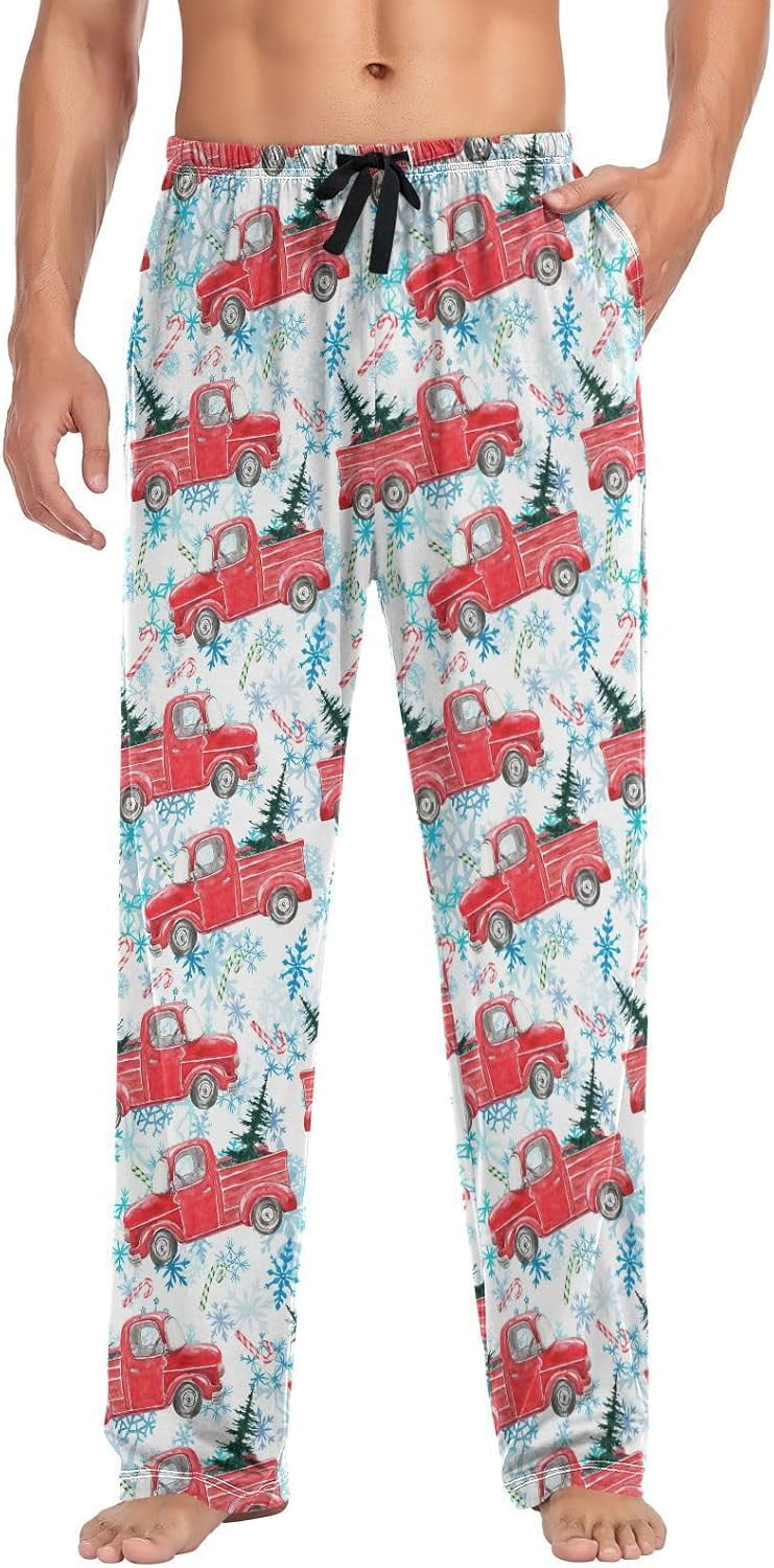 PRIYAL Men's Pajama Bottoms Christmas Mens Sleep Pants Pajama Pants ...