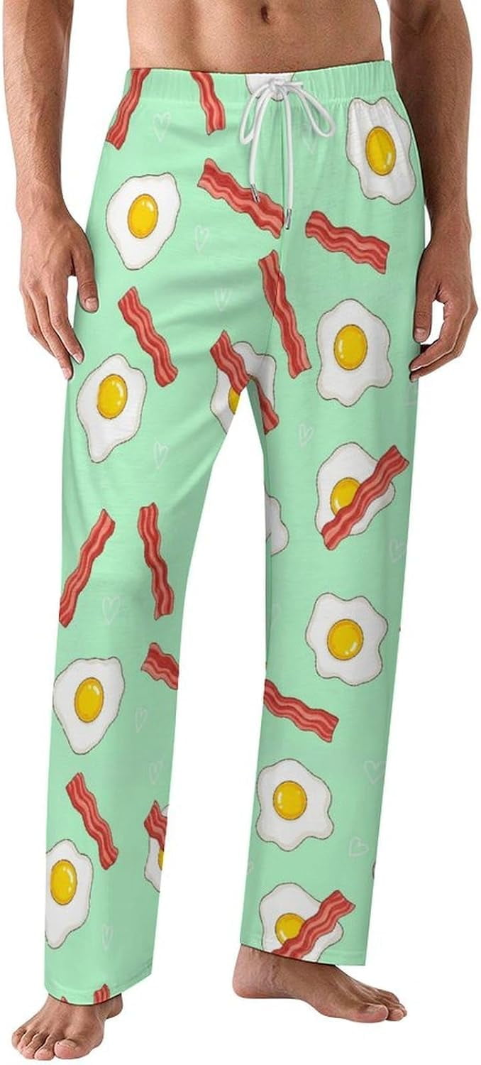 PRIYAL Pajamas Pants For Men Bread Croissant Donut Pajama Bottoms ...