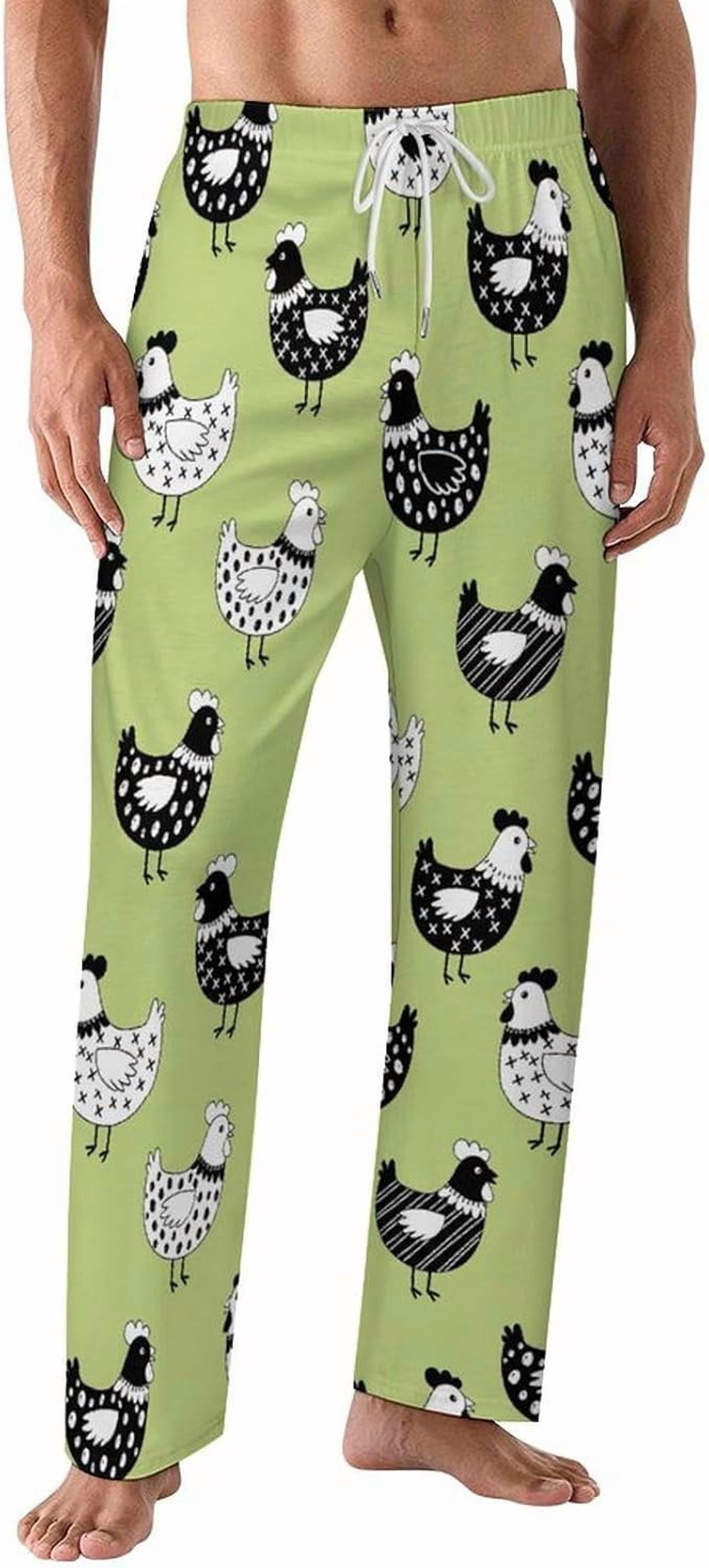 PRIYAL Pajamas Pants For Men Chicken Pattern Scarves Pajama Bottoms ...