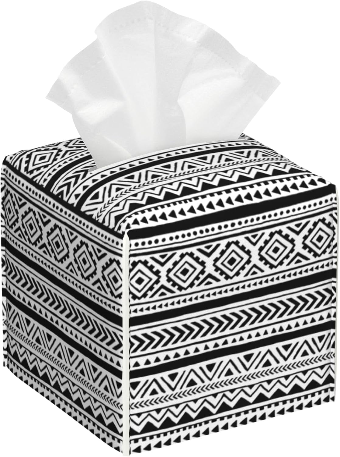 PRIYAL Tissue Box Cover Spring Cherry Blossom Leather Tissue Box Holder ...