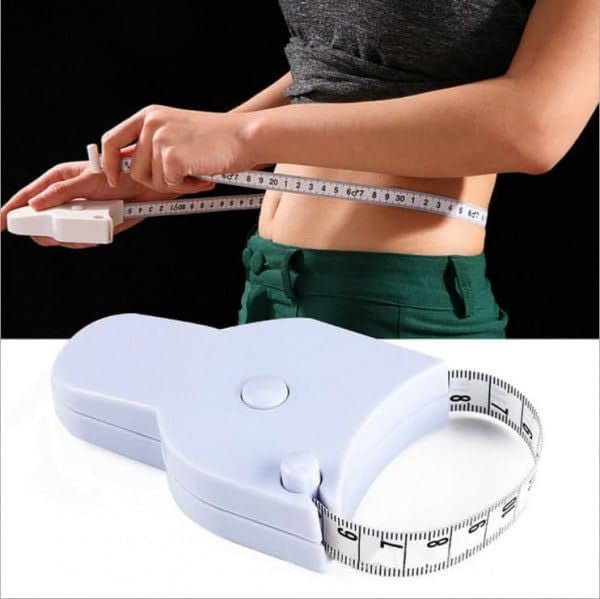 PRMONO Body Measuring Tape with Lock Pin and Retractable Push Button ...