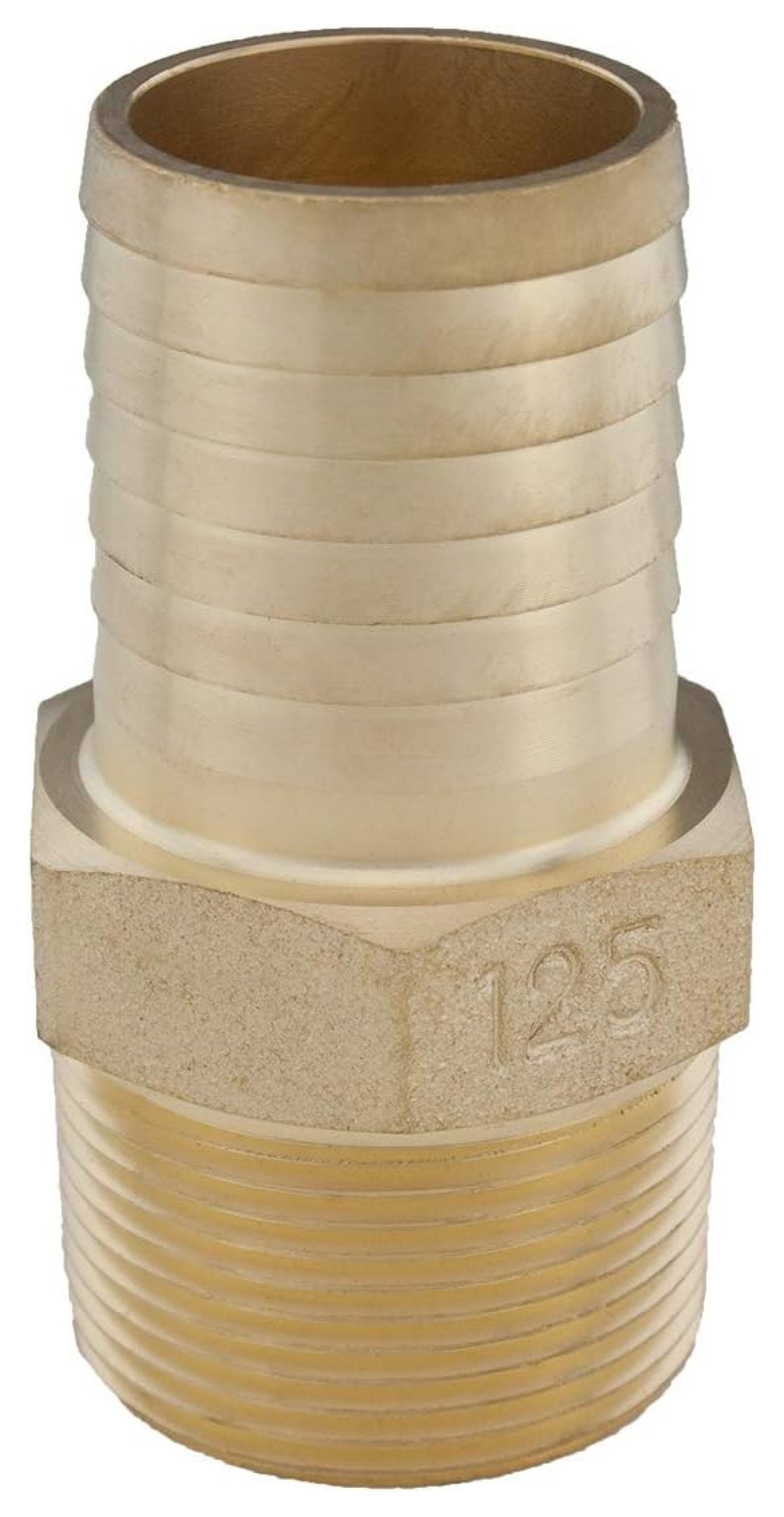 PRO 1-1/4 Inch Brass Male Adapter, Connects Submersible Pumps to ...