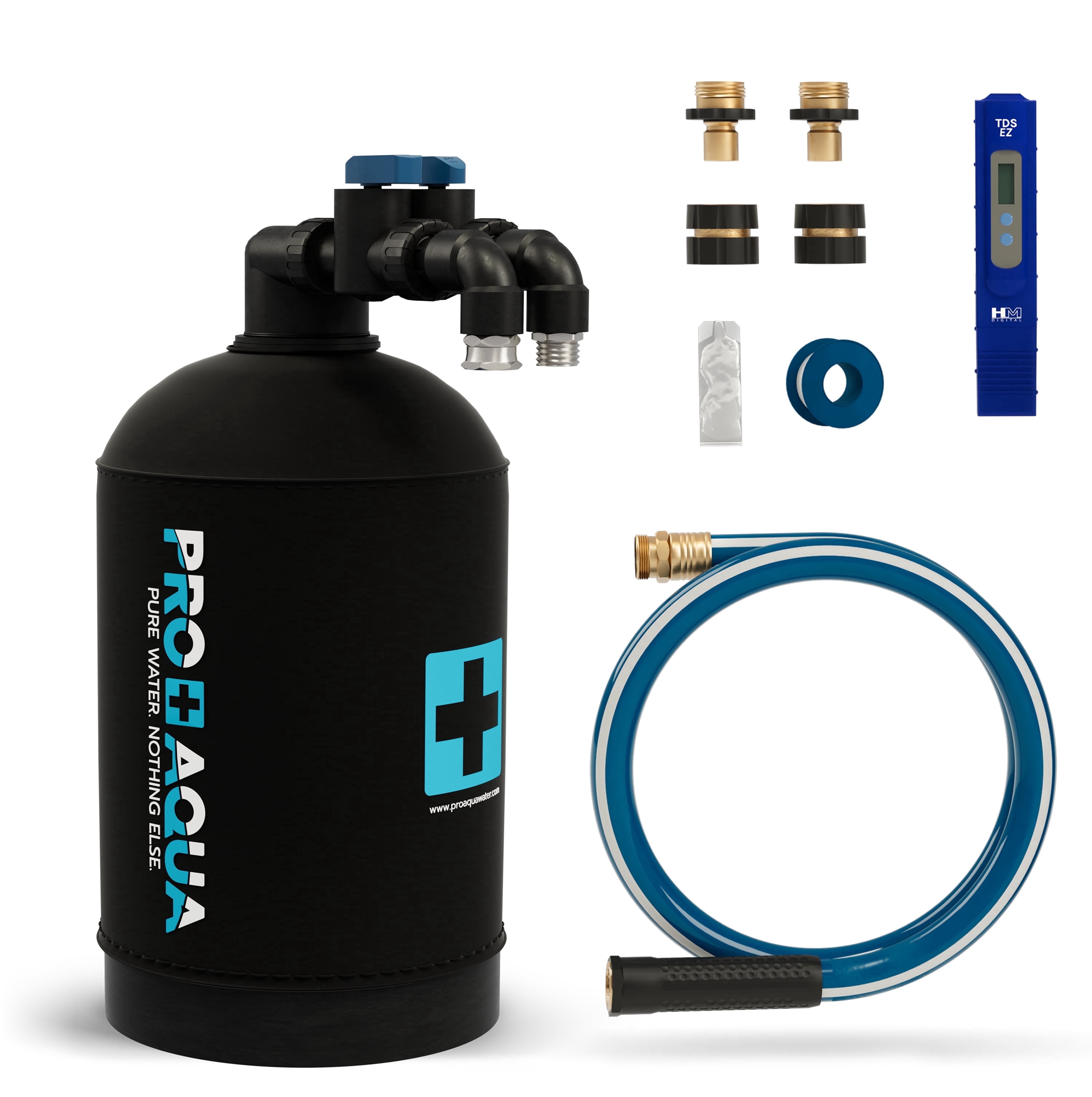 PRO+AQUA RinseMaster Pro |Portable Spotless 3,100 Gallon Deionizer Spot ...