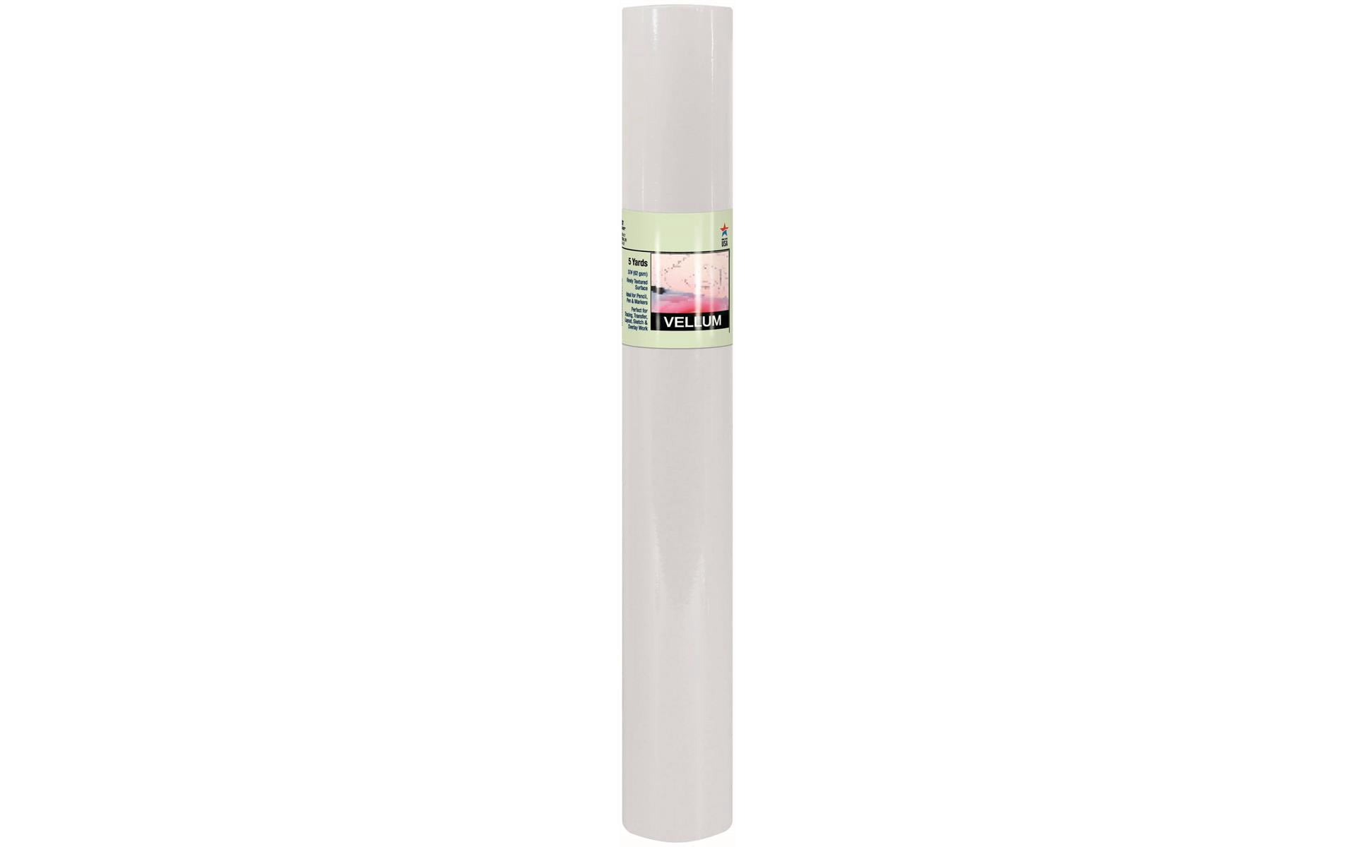PRO ART Tracing Vellum Paper Roll, 37lb, 18" x 5 Yards, Translucent ...