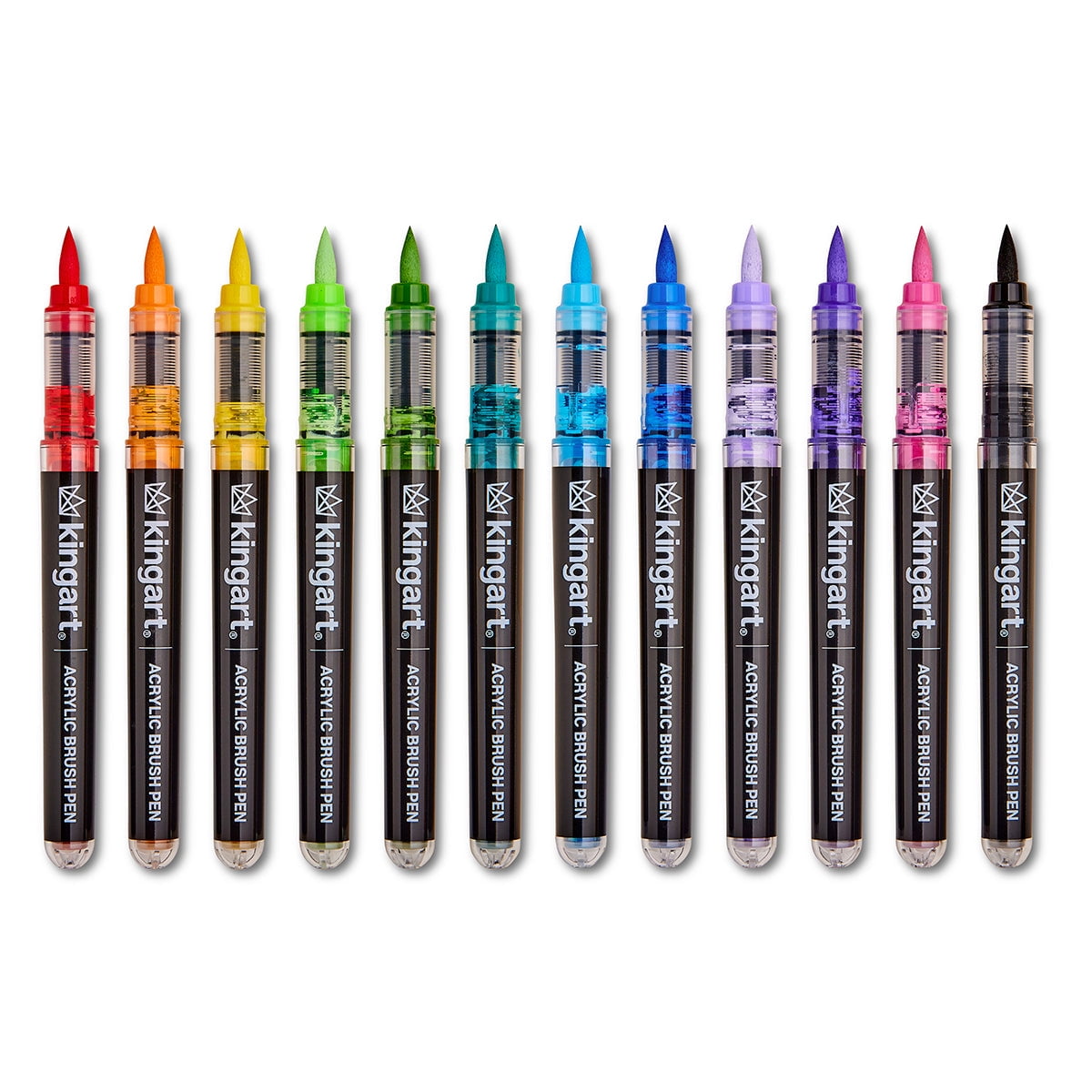 Paint Brush Pens 12 Colors - Walmart.com