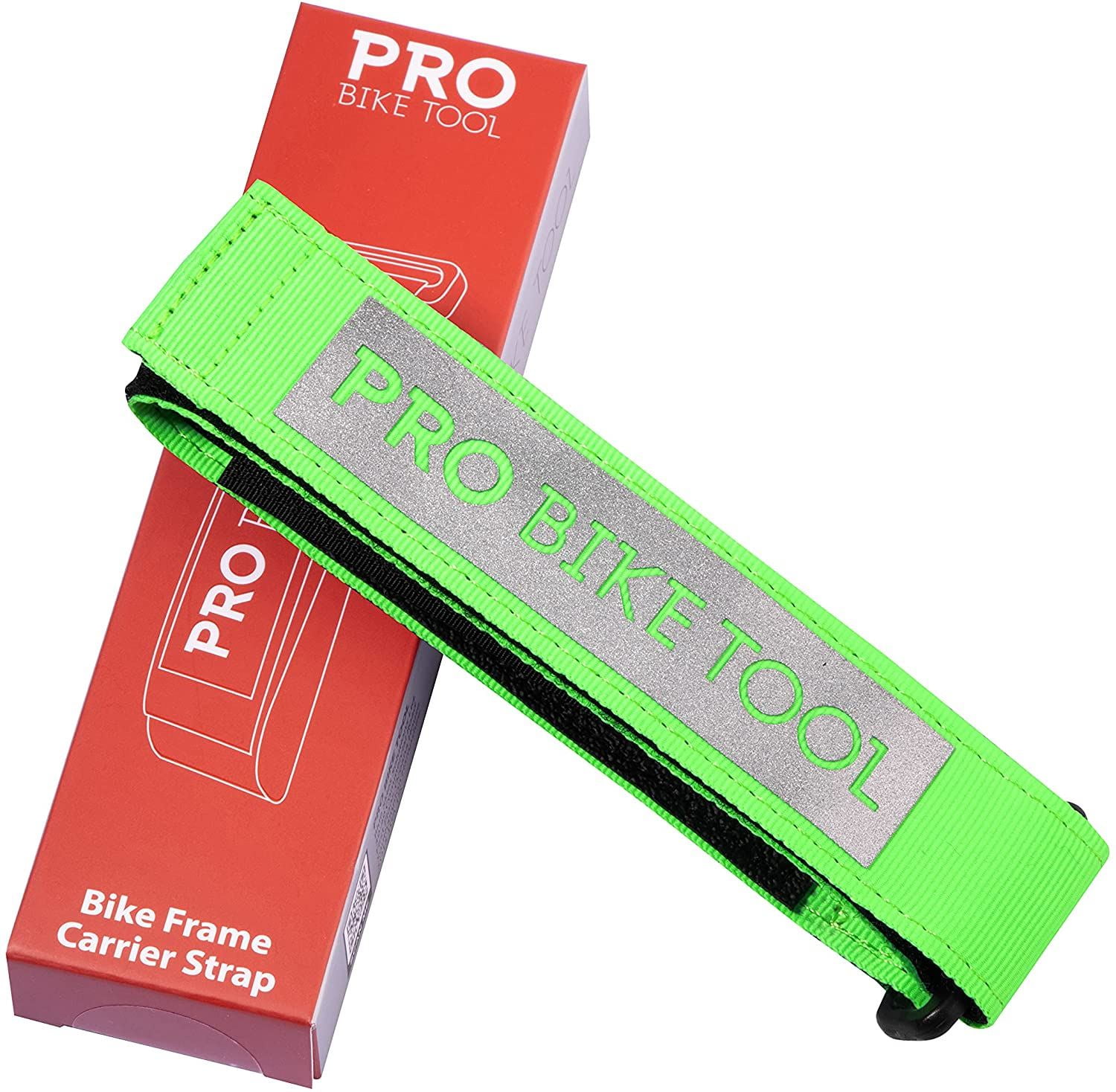 PRO BIKE TOOL Bike Frame Strap for Tool Carrying Washable (Green ...