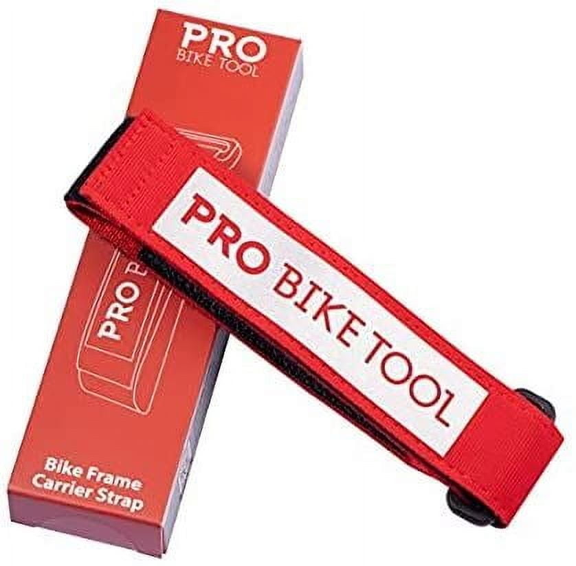 PRO BIKE TOOL Bike Frame Strap for Tool Carrying Washable (Red ...