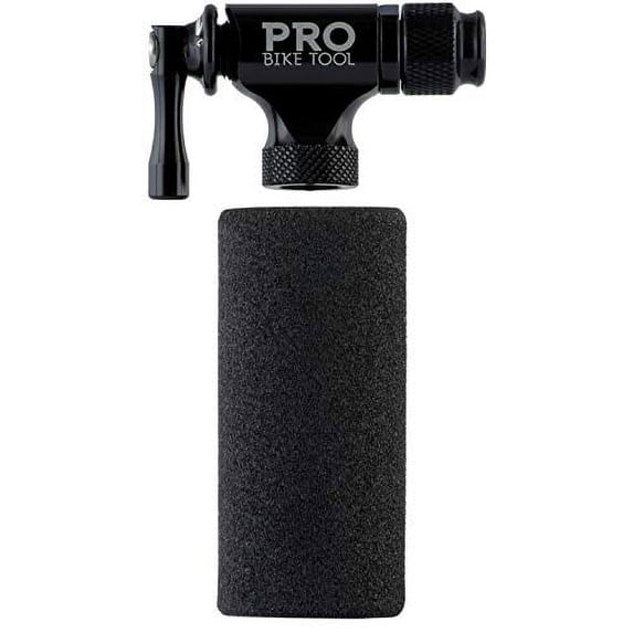 PRO BIKE TOOL, CO2 Inflator for Bike Tires, 1-Turn Valve, Black ...